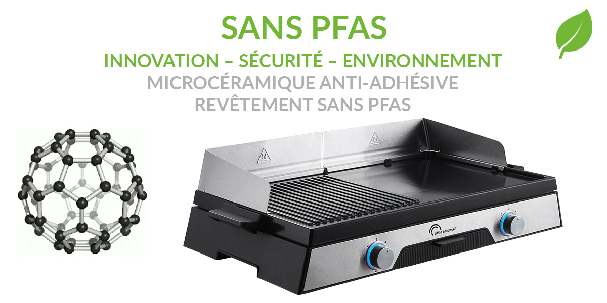 Plancha électrique sans PFAS - Innov 2200 - Little balance® - Offrir Retailers